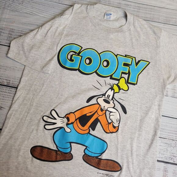 Shirts | Velva Sheen 9s Vintage Goofy Walt Disney Gray Shirt Adult Xl ...